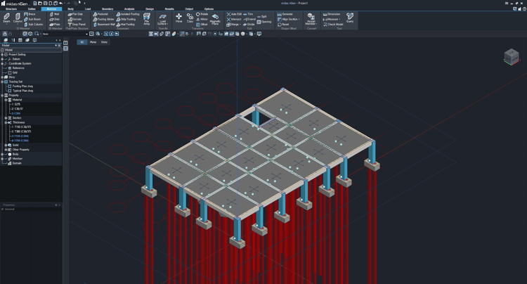 20231030_TH_Building_5 Story Reinforced concrete Building using Midas nGen