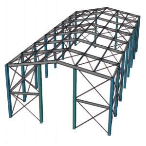 [midas nGen Tutorial] Steel Warehouse Design & Drawing